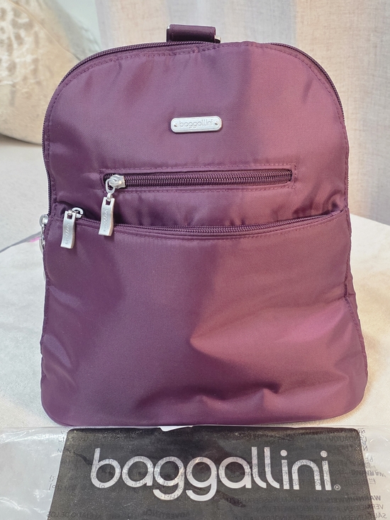 Baggallini | Bags | Baggallini Nylon Backpack In Plum | Poshmark